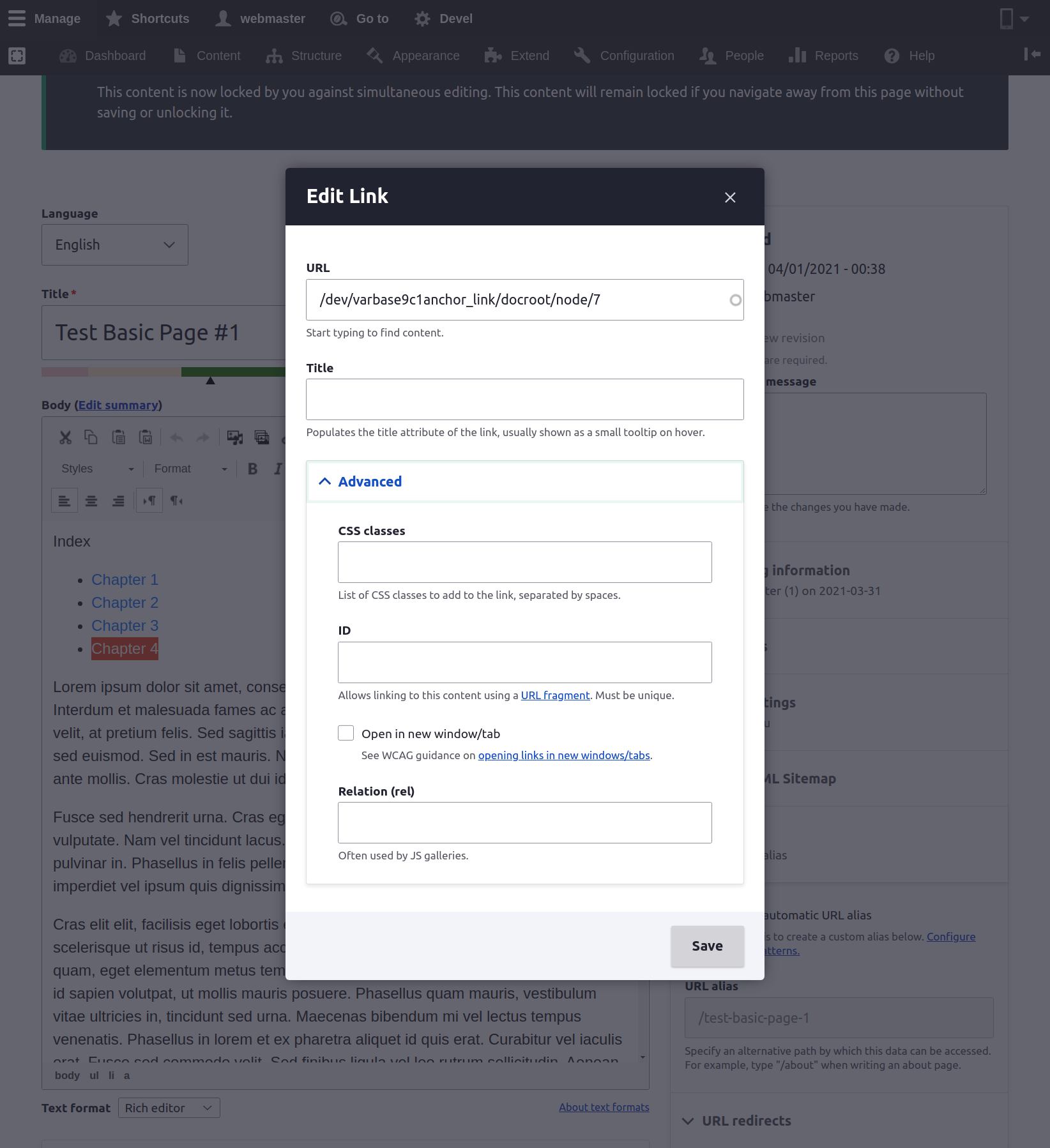 Add Editor Advanced link module [#3206775] | Drupal.org